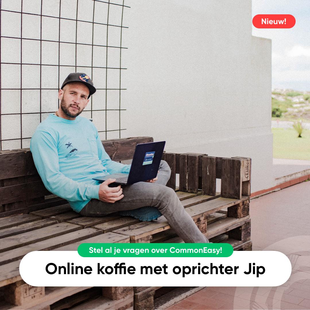 Online Koffie met oprichter Jip - CommonEasy